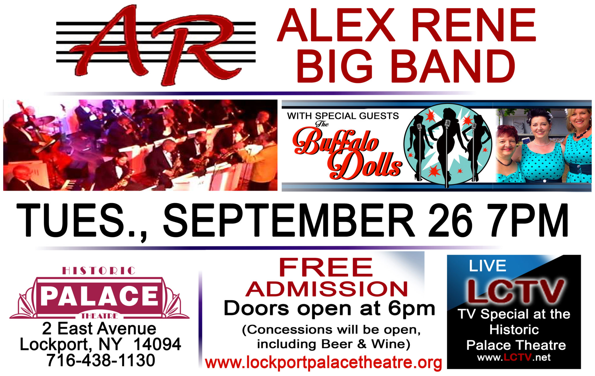 Alex Renee Big Swing Band - Lockport Palace Theater