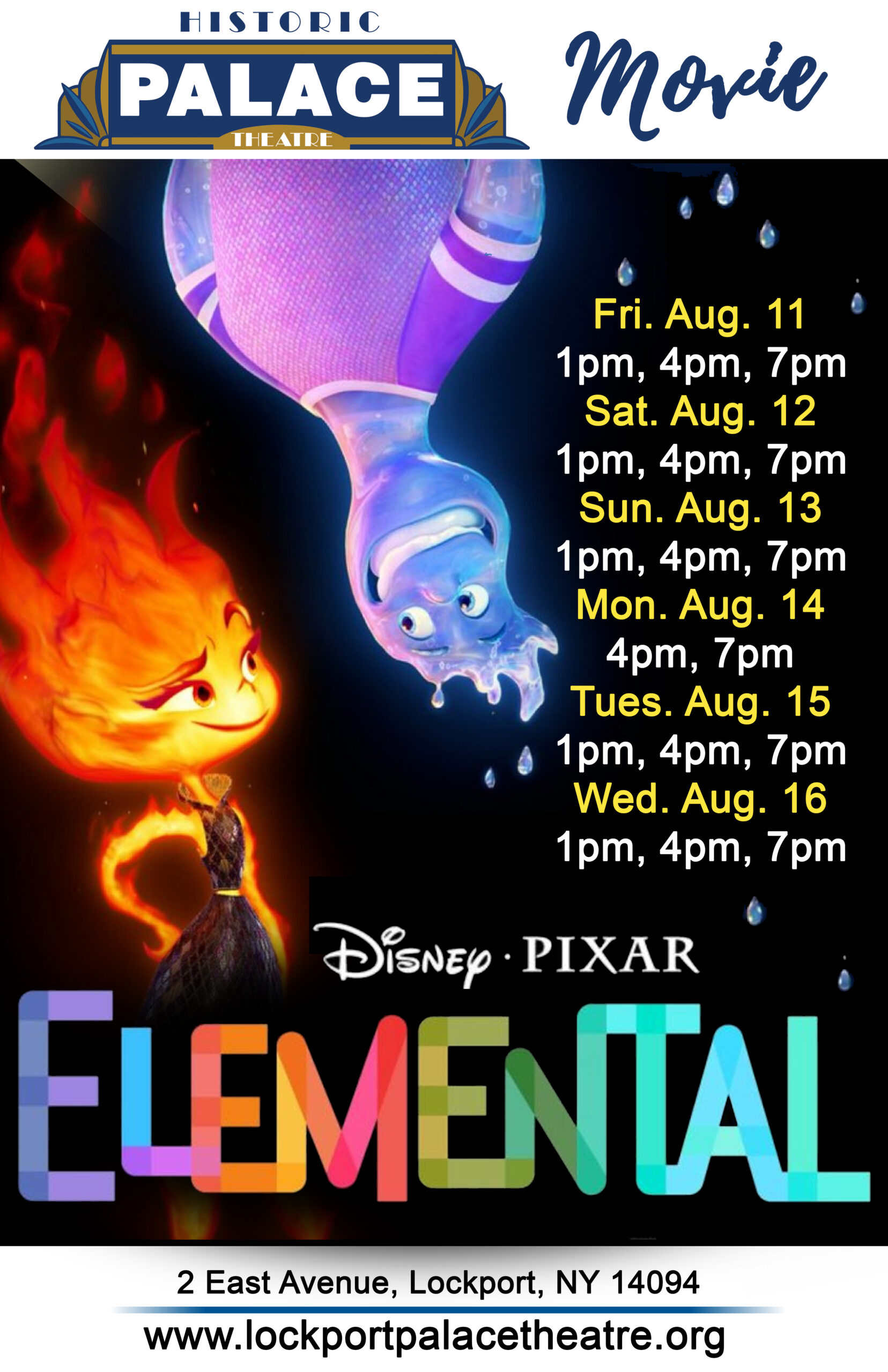 Elemental - Movie - Lockport Palace Theater