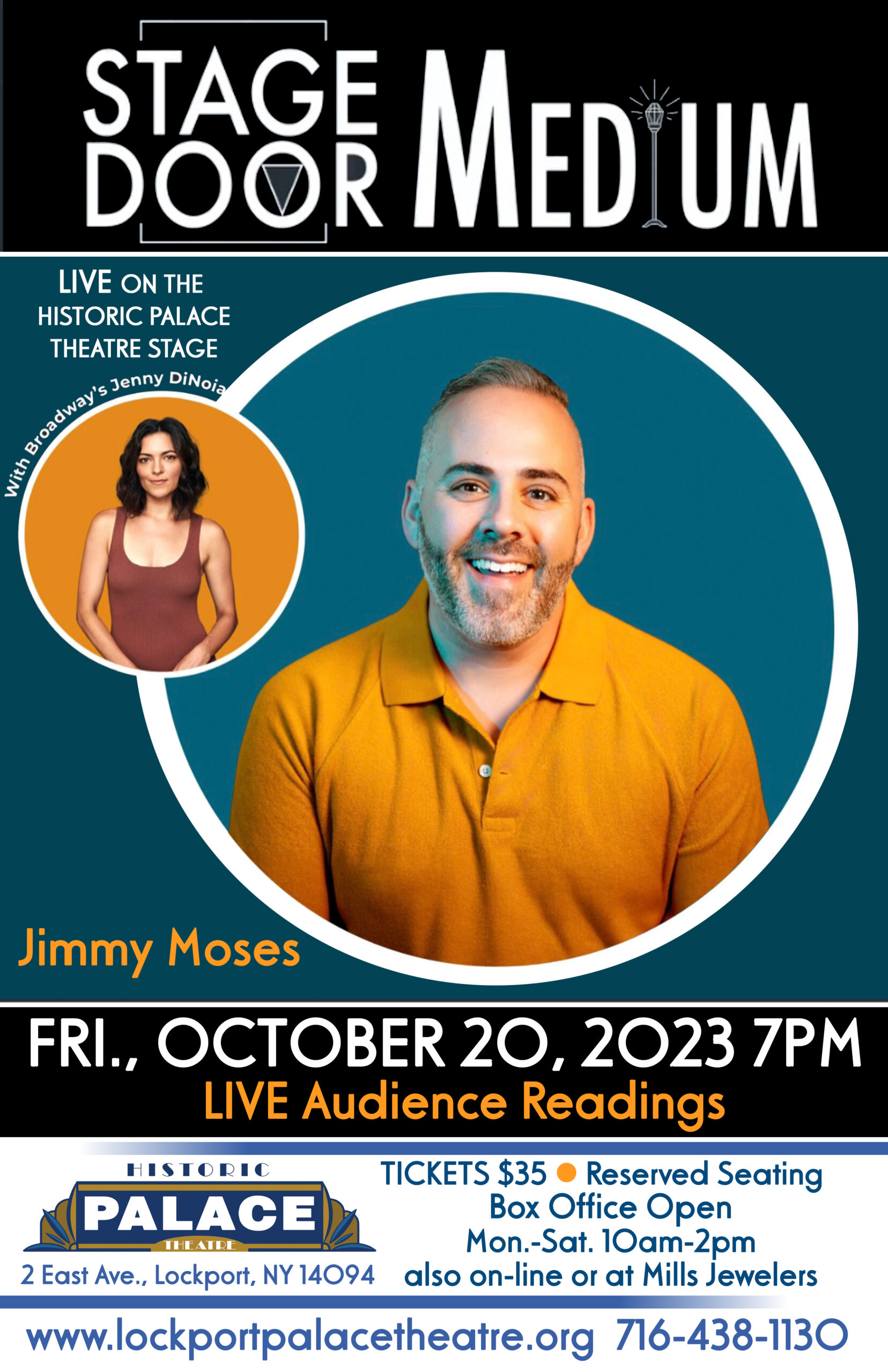 Stage Door Medium Live! With Jimmy Moses - Lockport Palace Theater