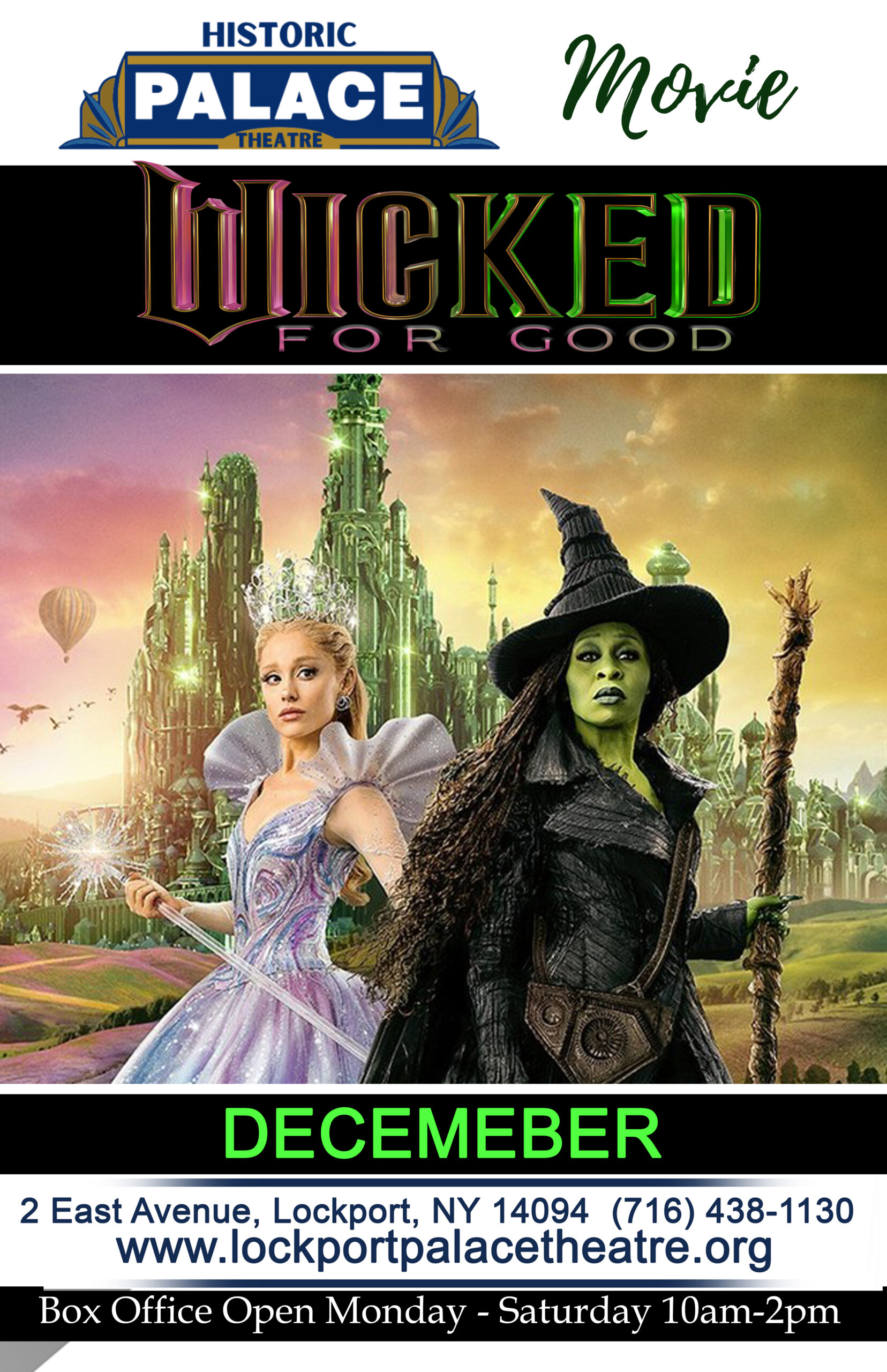 Wickedfor Good Poster - Lockport Palace Theater
